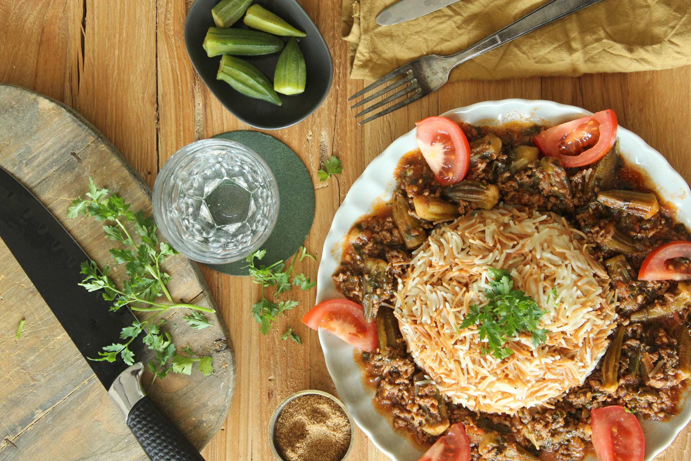 Rijst met okra, een recept uit Syrische keuken! - EO